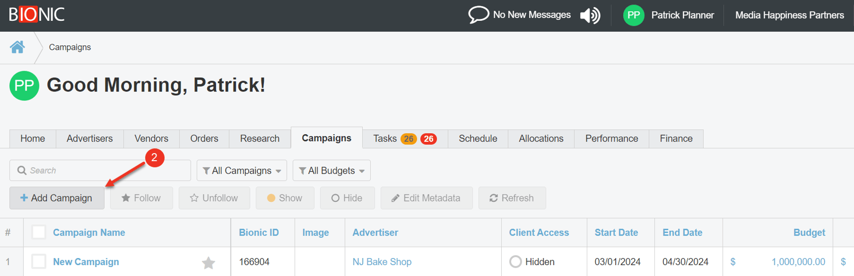 Create a Campaign