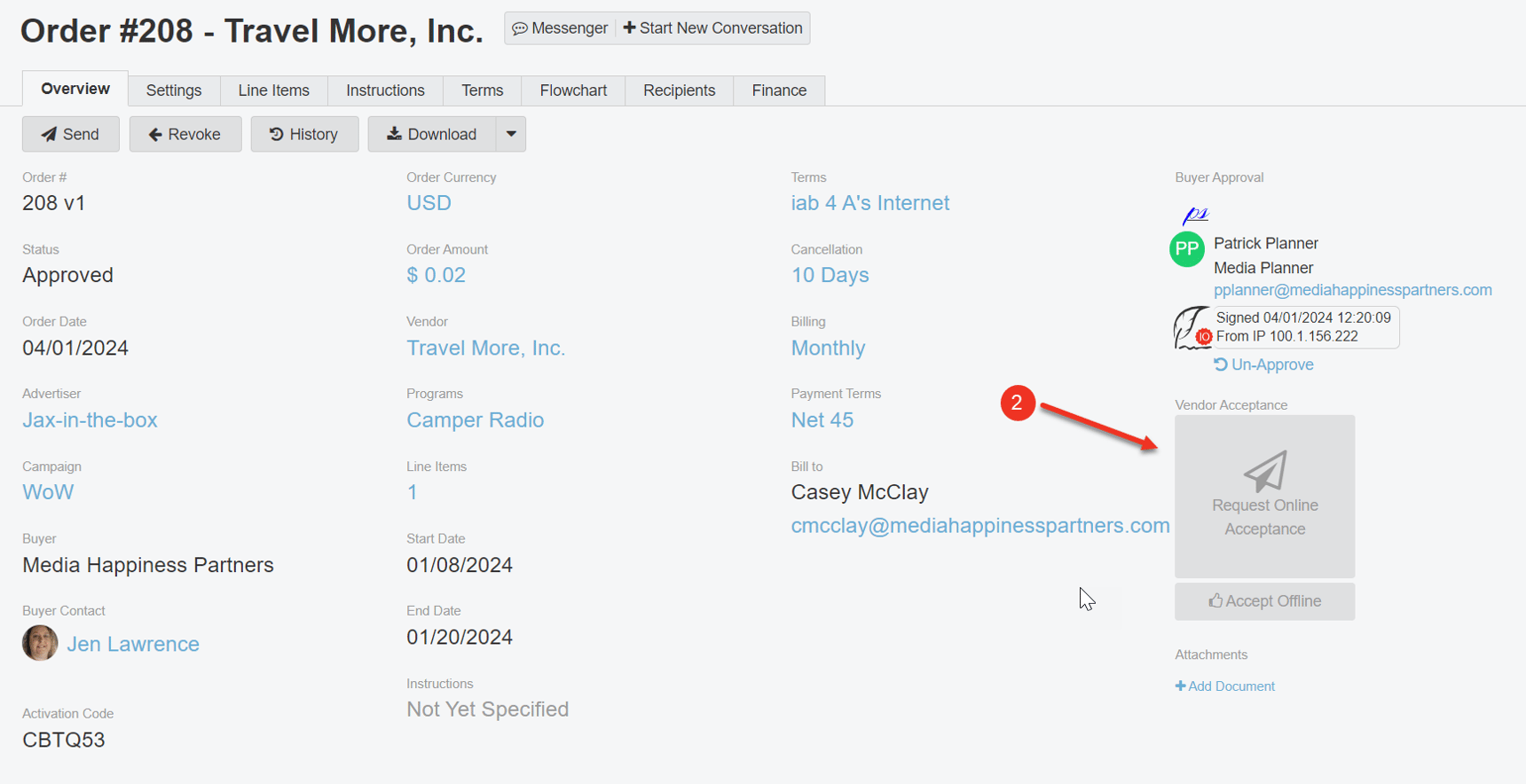 Generate Insertion Orders